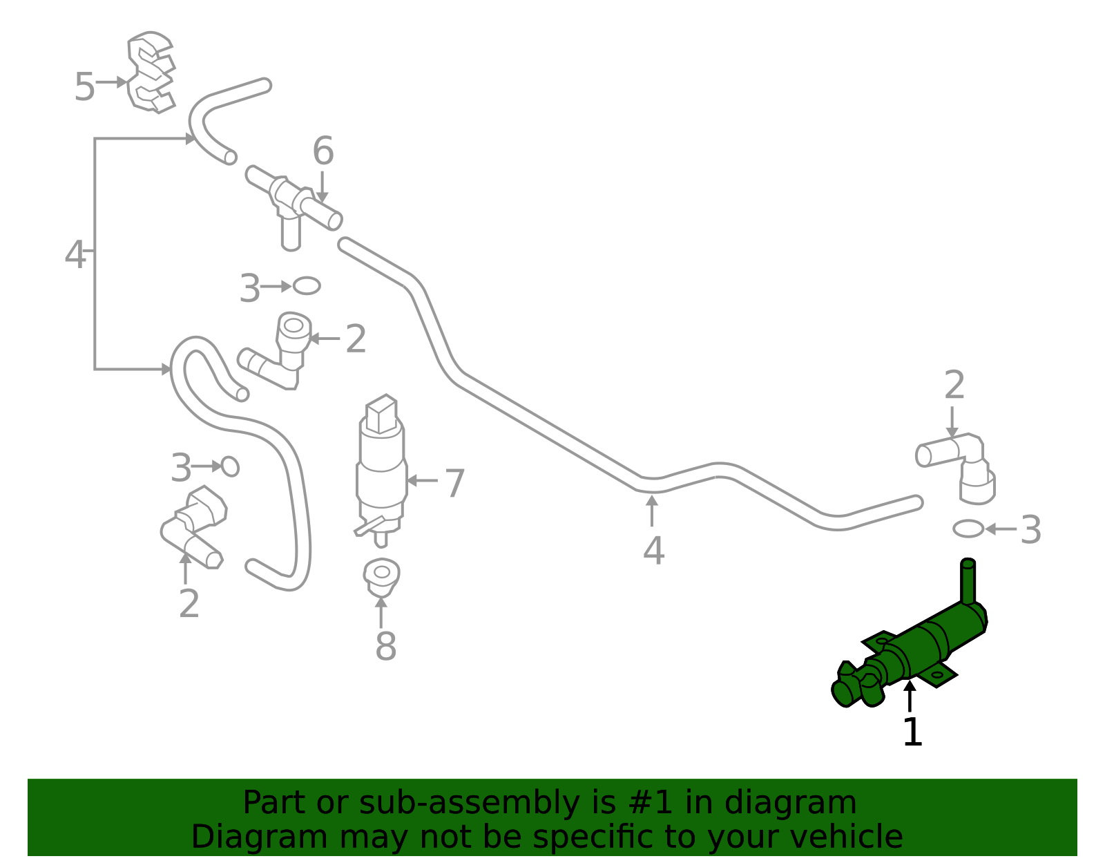 2009-2012 Volkswagen CC Pressure Cylinder 3C8-955-104 | QuirkParts