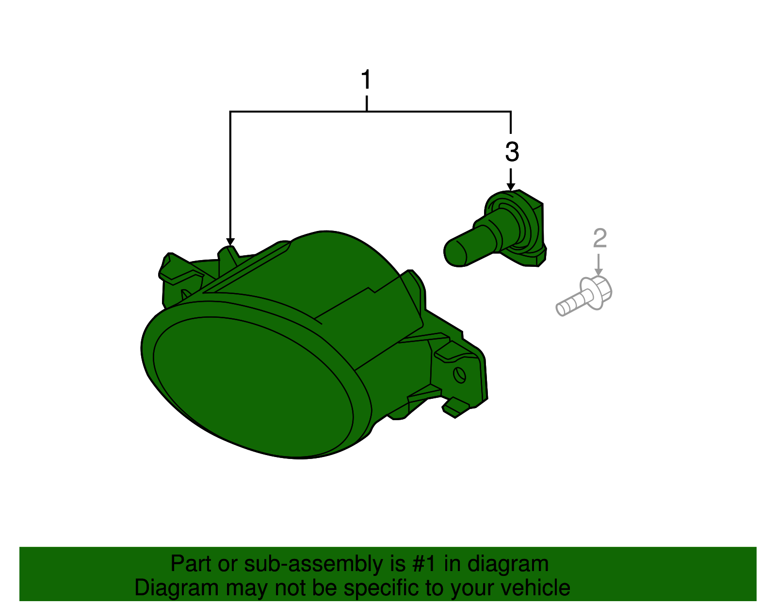26155-9B91D | Nissan Lamp Fog Lh - Genuine OEM | 261559B91D | Nissan ...
