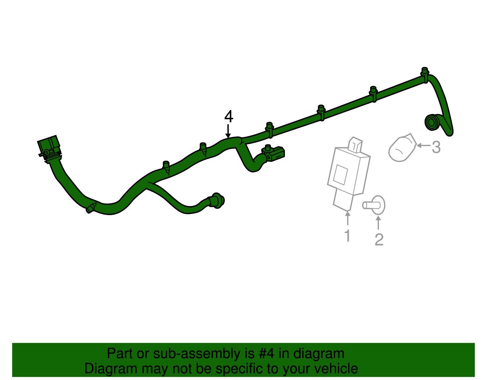 2020-2022 GM Rear License Plate Light Wiring Harness 84395511 | Capital ...