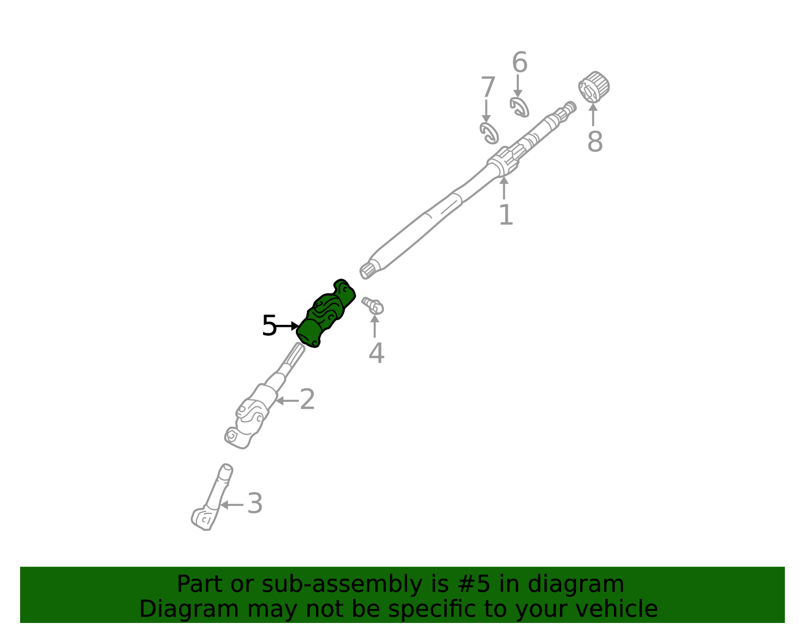 45209-17020 - High-Quality Steering Shaft Universal Joint for 2000-2005 ...