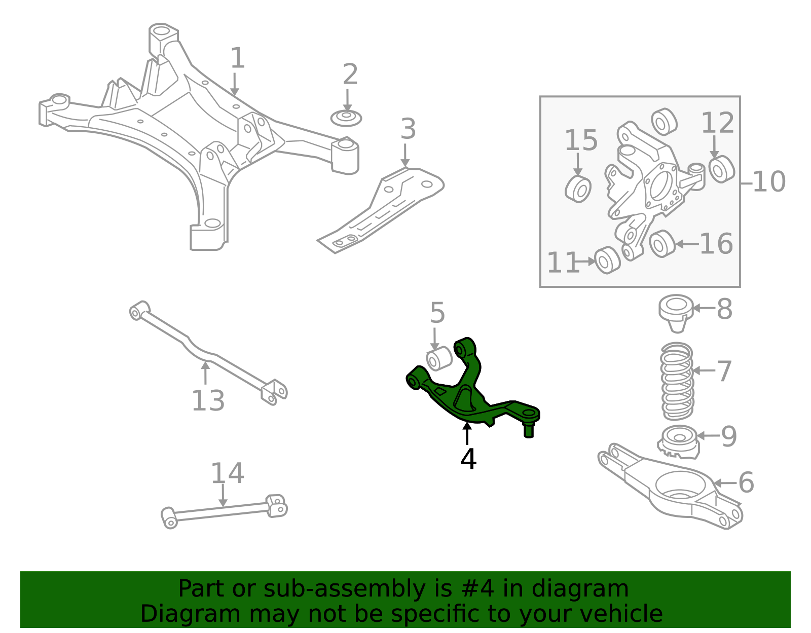 2007-2013 Nissan Altima Upper Control Arm - Driver's Side (LH) 55502 ...