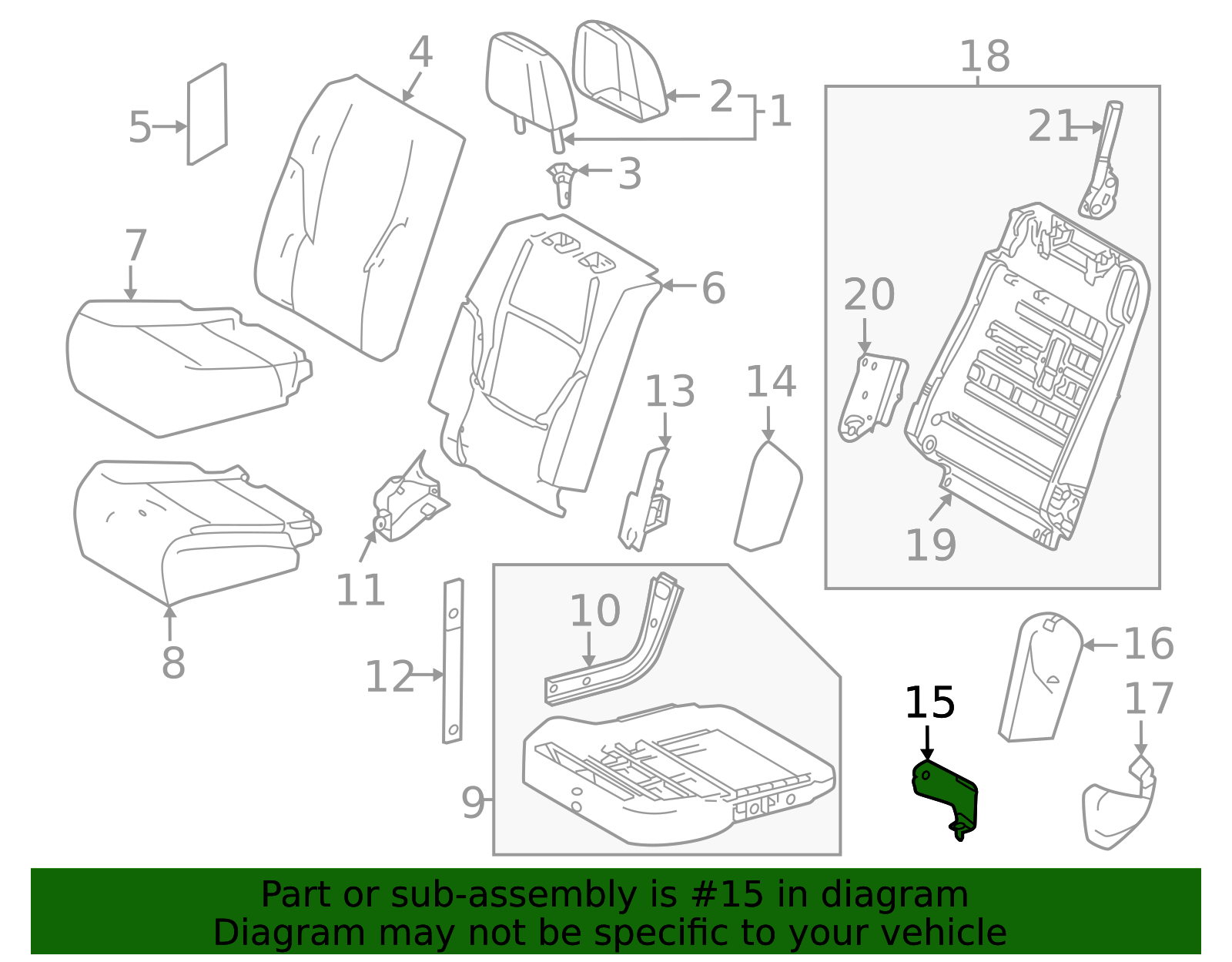 2024-2025 Toyota Tacoma Seat Hinge 79815-AK010 | MotorMotor