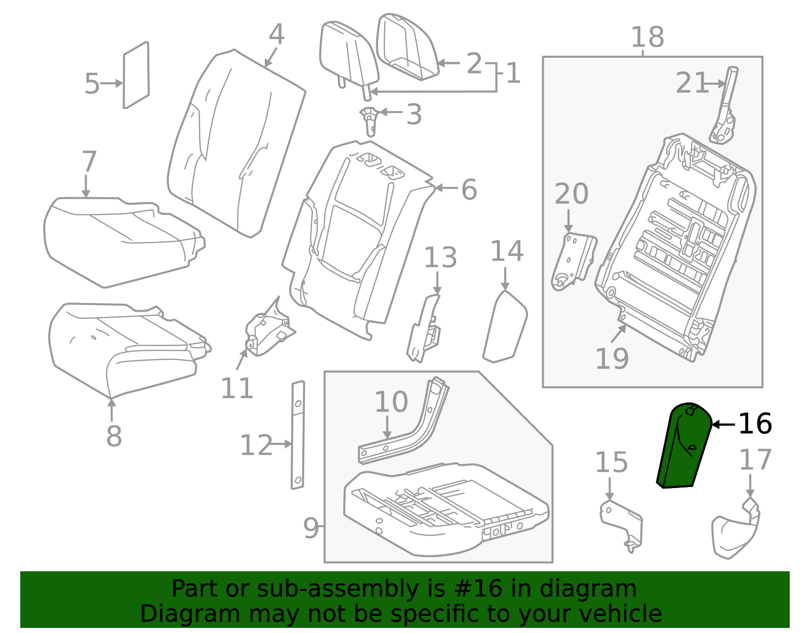2024-2026 Toyota Tacoma Hinge Cover 71486-AK010-C0 | Toyota Parts Center