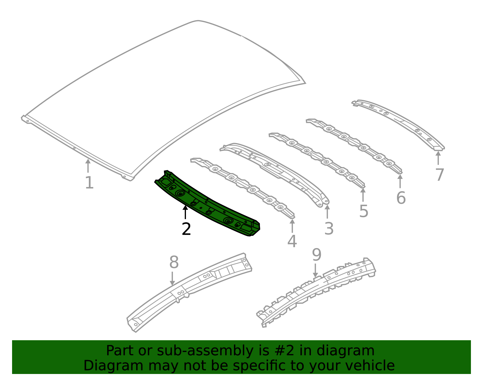 G3210-3BAMA - Roof Header Panel Official Nissan Parts Store