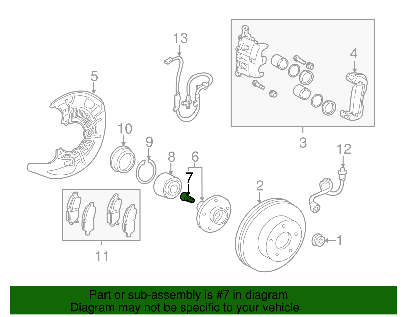 1990-2025 Toyota Wheel Stud 90942-02082 | OEM Parts Online