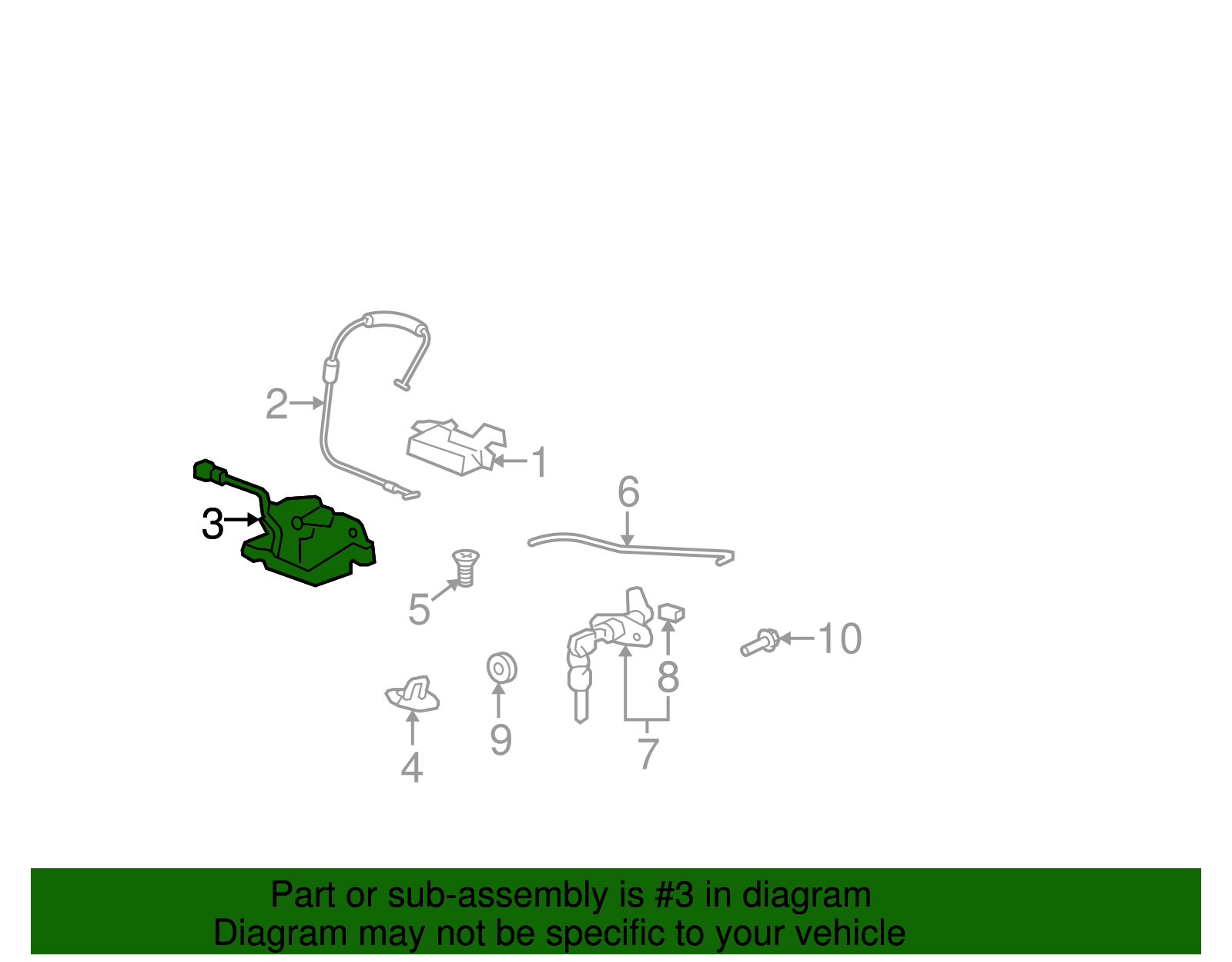 74801-TK6-A32 - Trunk Lock Actuator Motor 2011-2014 Honda Fit | Honda ...