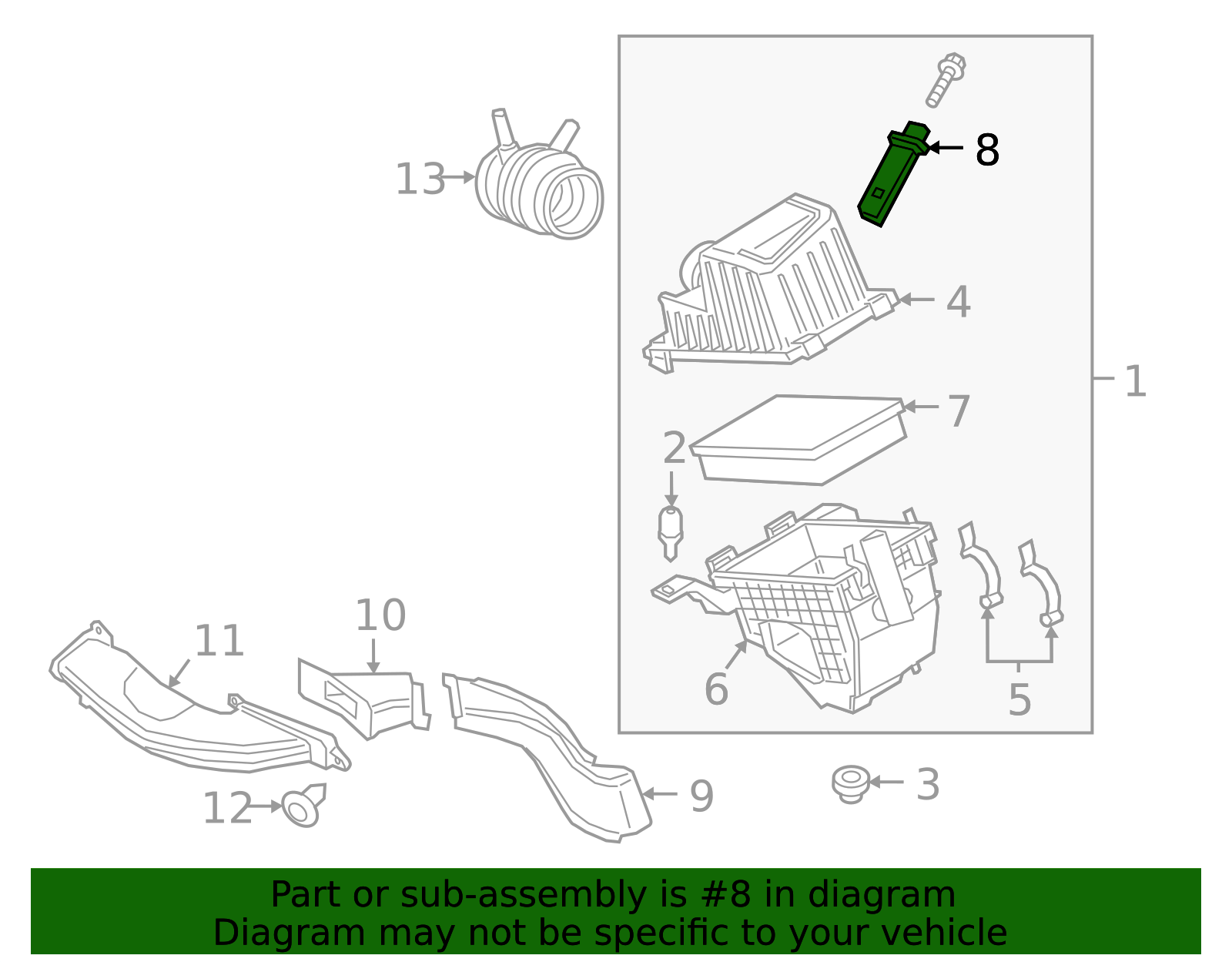 2019-2023 Ford Transit Connect Mass Air Flow Sensor J1BZ-12B579-A ...