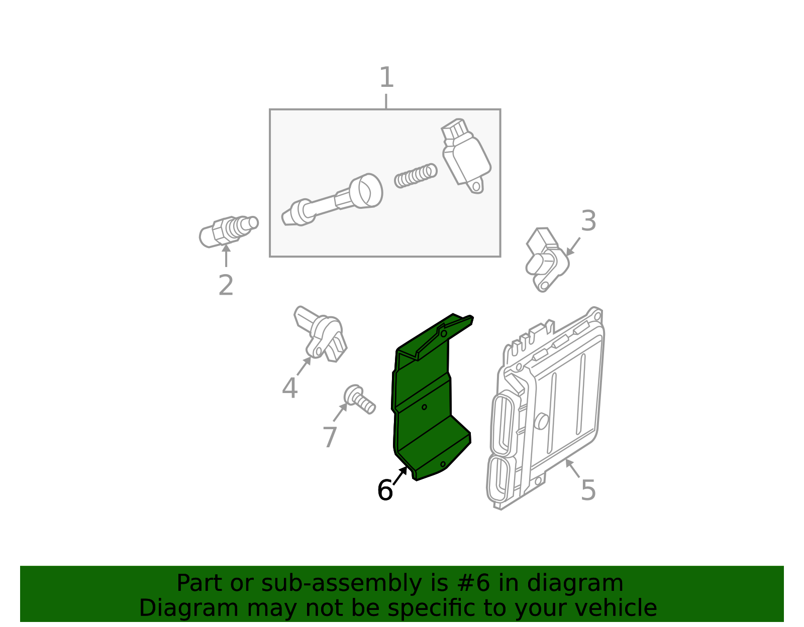 23714-7S000 - ECM Bracket 2004-2018 Nissan | Official Nissan Parts Store