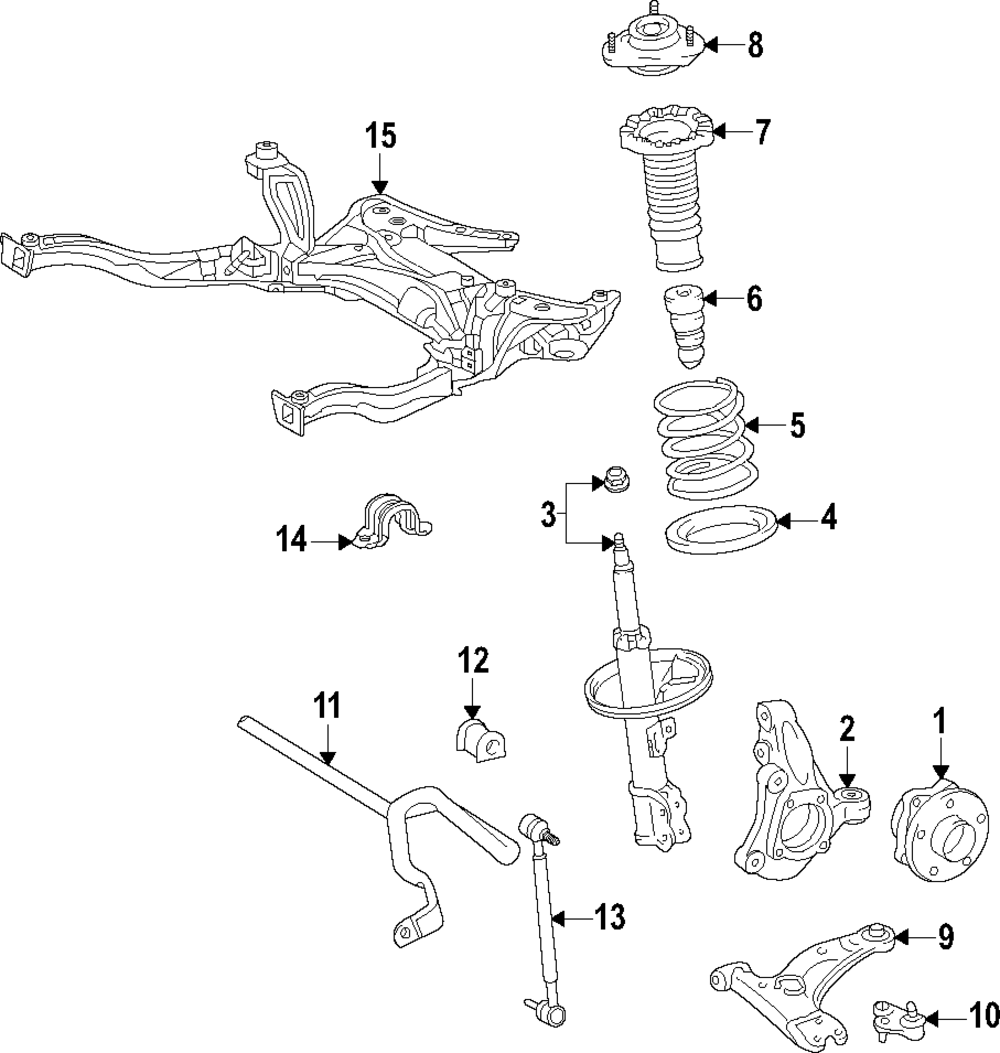 2023-2025 Toyota Strut 48510-8Z624 | Toyota Parts Center