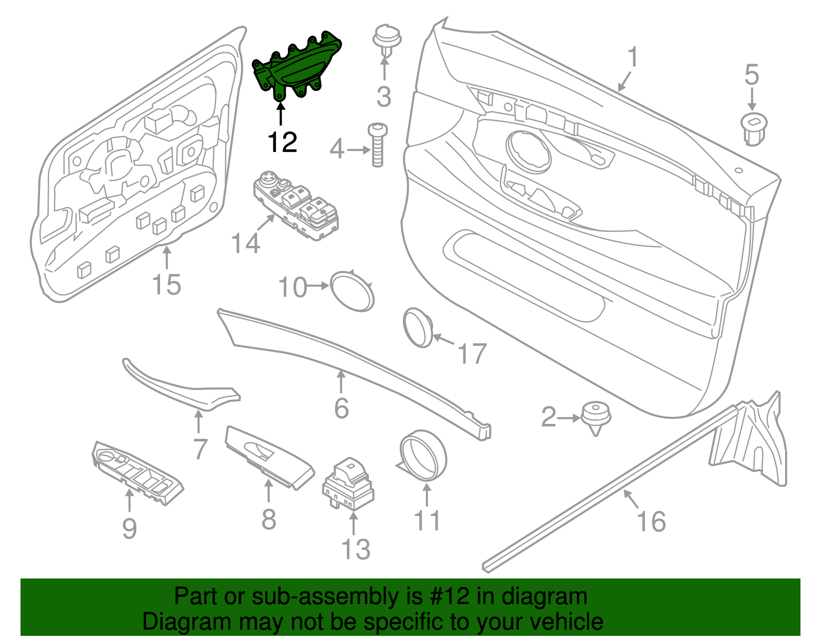 51-21-7-216-661 - Handle, Inside - 2010-2017 BMW | BMW Parts Exchange