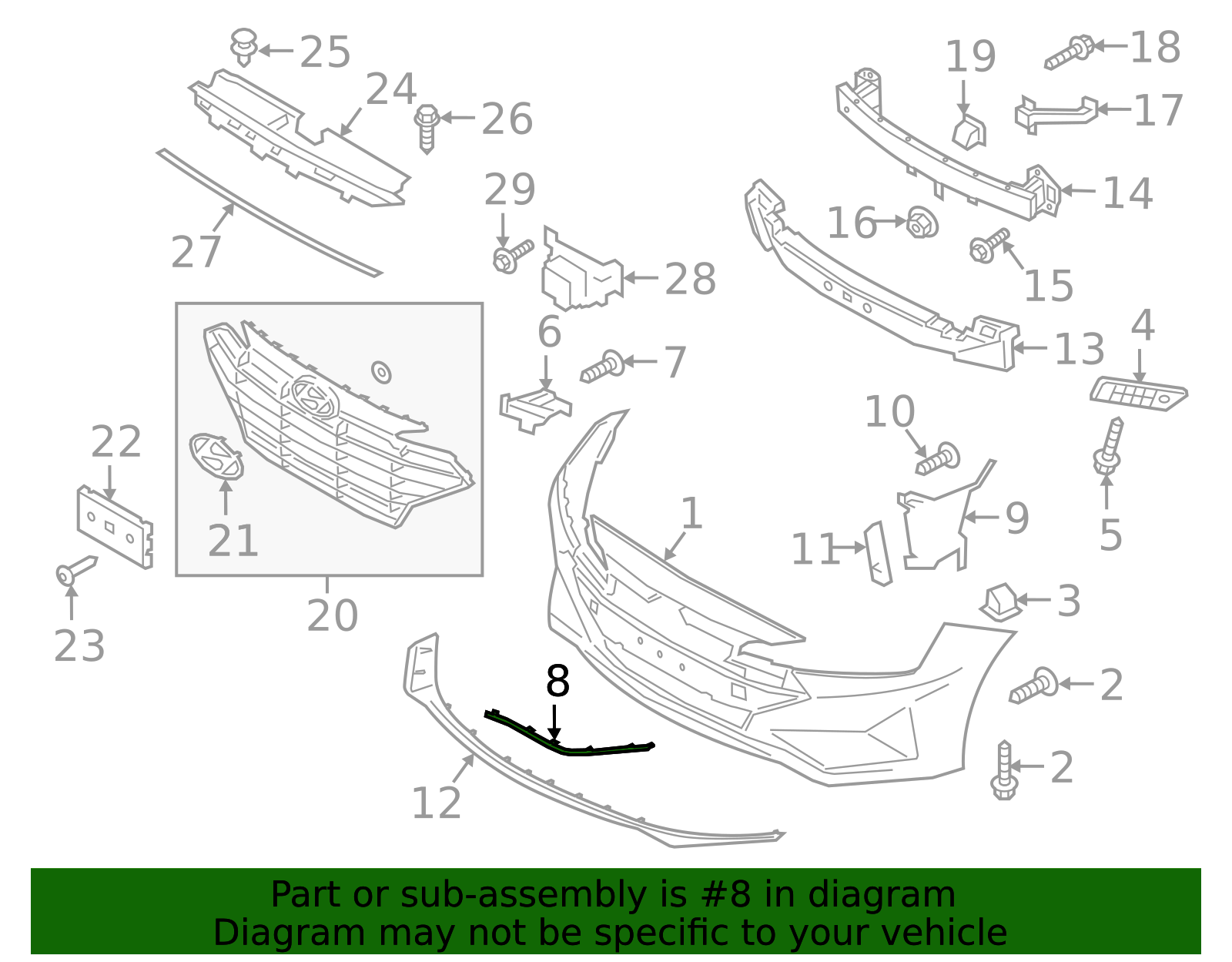 Hyundai - 86564-F3500 - Side Trim - 2019-2020 Hyundai Elantra | OEM ...