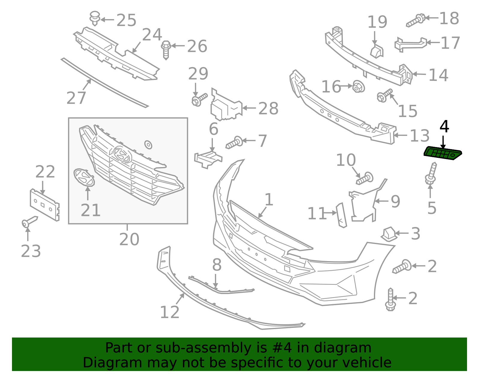 2019-2020 Hyundai Elantra Side Retainer 86513-F3500 | QuirkParts