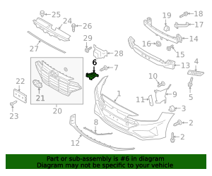 2019-2020 Hyundai Elantra Upper Reinforced 86556-F3500 | OEM Hyundai Parts
