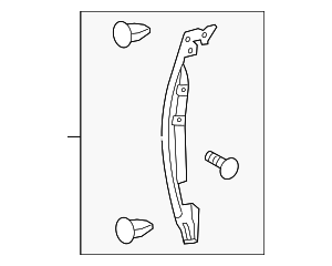 67865-50020 - Front Weather-Strip 2007-2017 Lexus | Lexus Parts Outlet