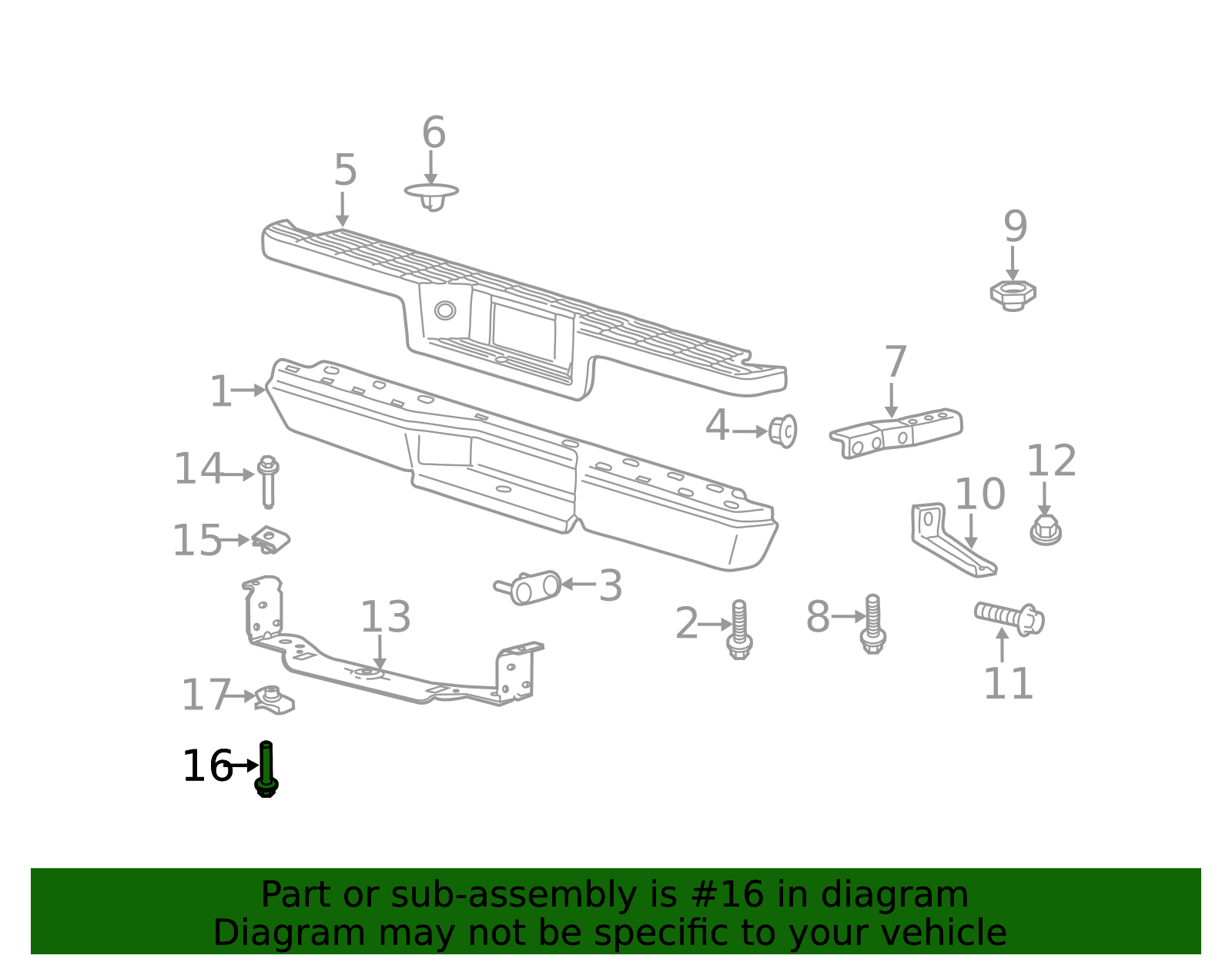 N606703-S439 - High-Quality Mount Plate Bolt for 1997-2011 Ford ...