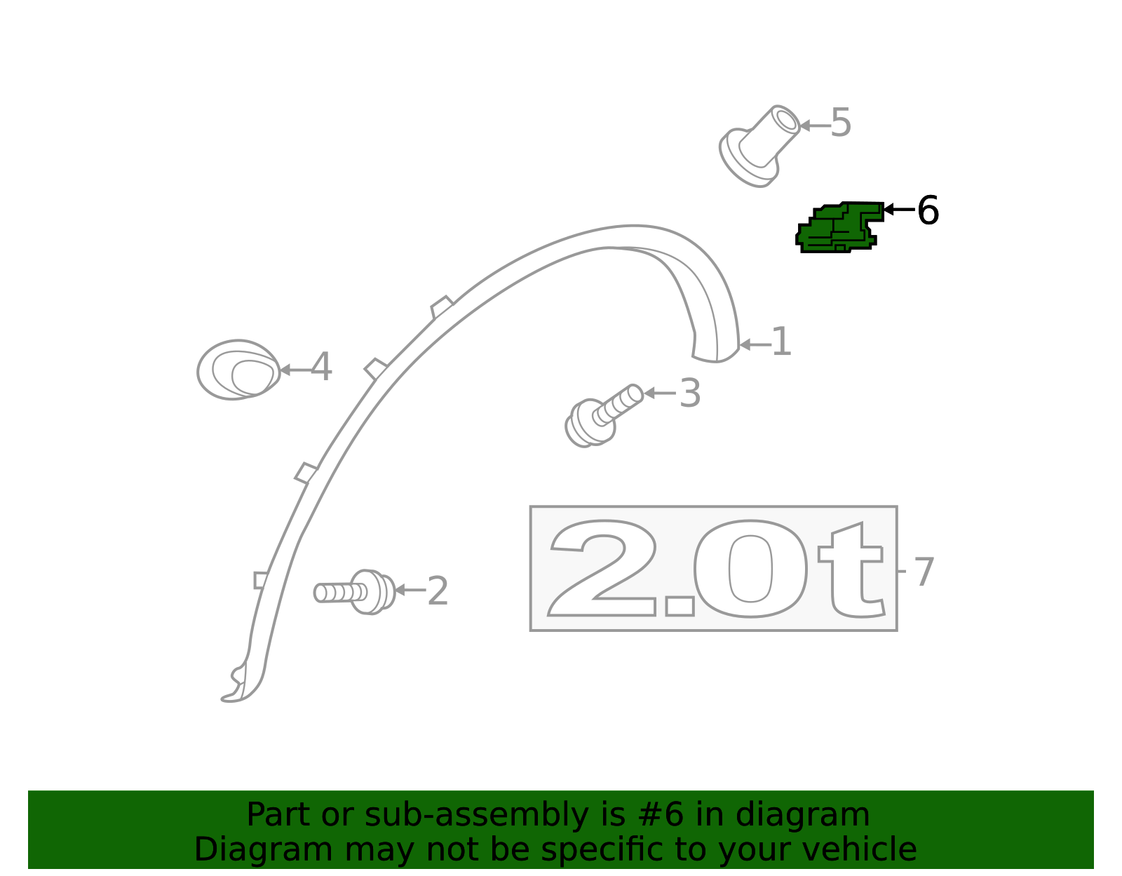 1993-2025 INFINITI Rear Fender Liner Retainer Clip 6384835F00 ...