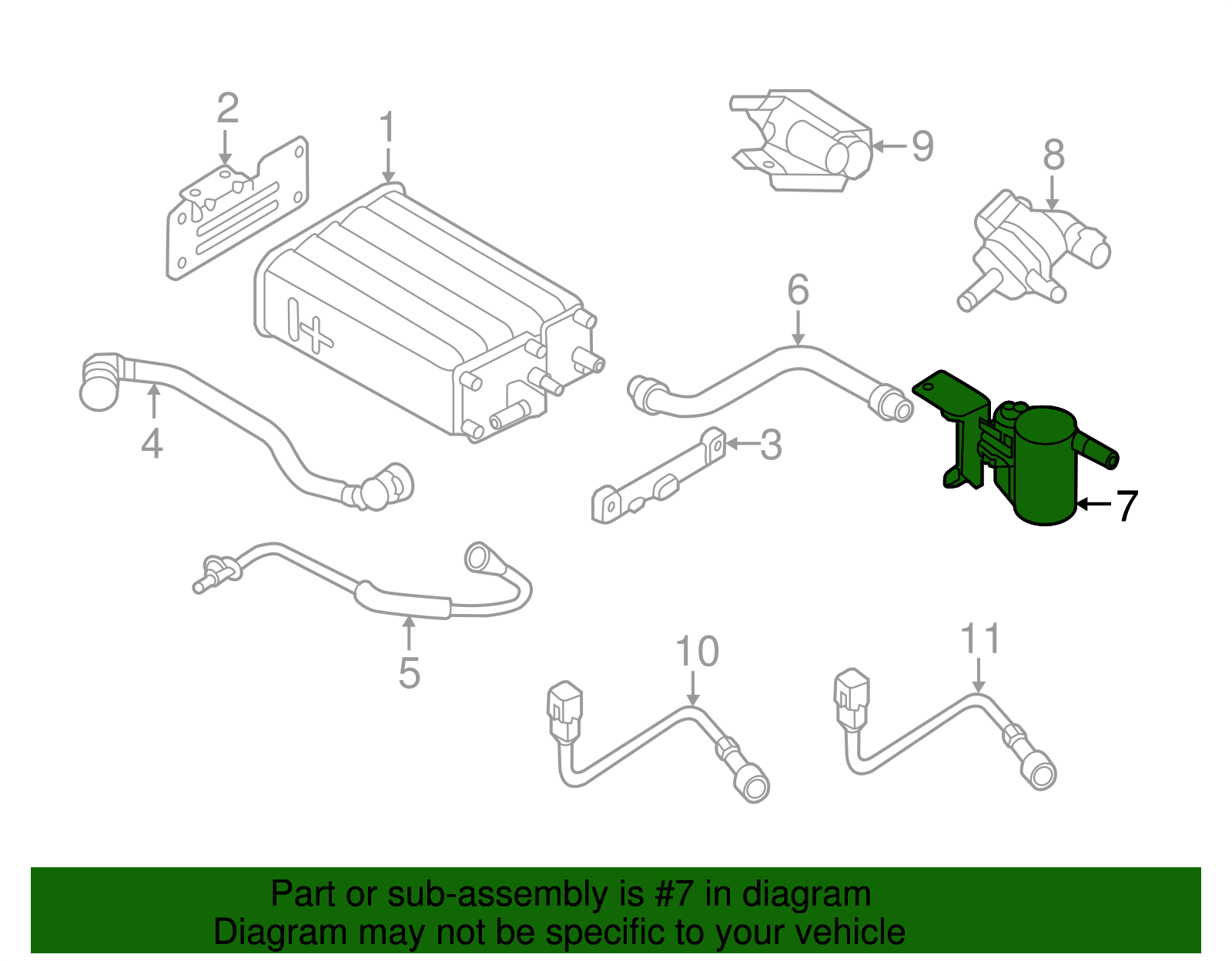 2012-2017 Hyundai Accent Vapor Filter 31453-1R100 | OEM Parts Online