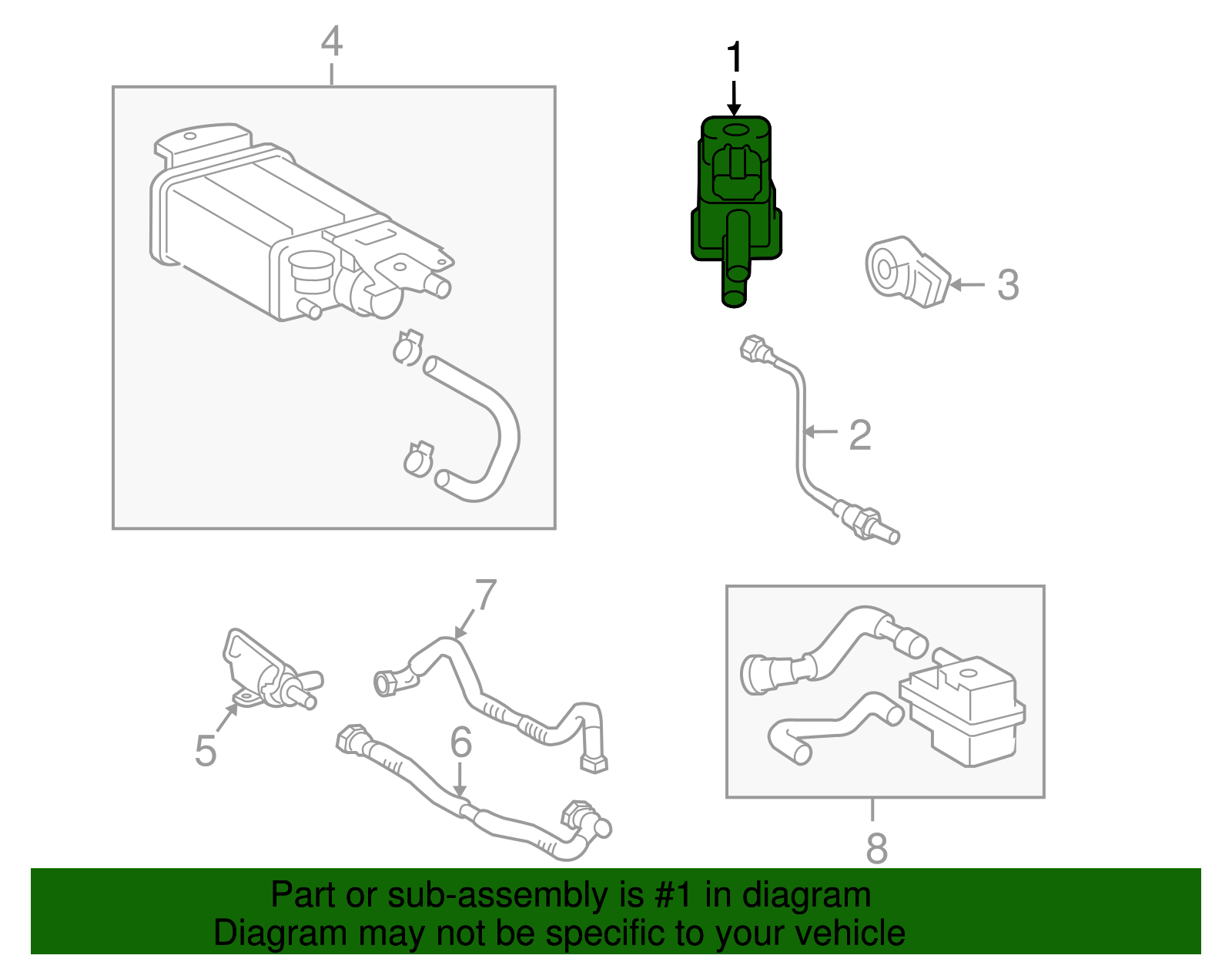 25860-0H080 - Egr Vacuum Delay Valve - 2007-2011 Toyota Camry | Nucar ...