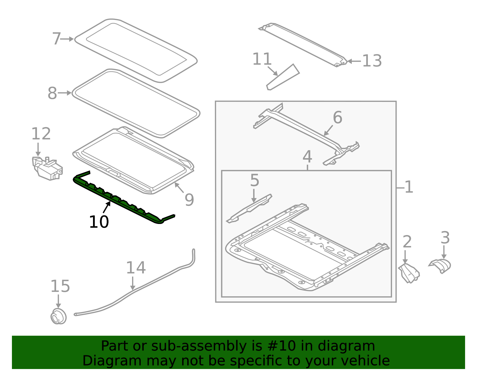 91280-3JA0A - Sunroof Deflector 2013-2018 Nissan Pathfinder | Official ...