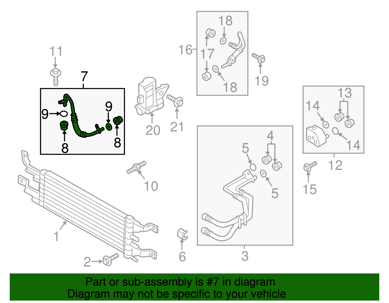 2013-2020 Ford Cooler Line DM5Z-7A030-A | Ford OEM Parts Outlet