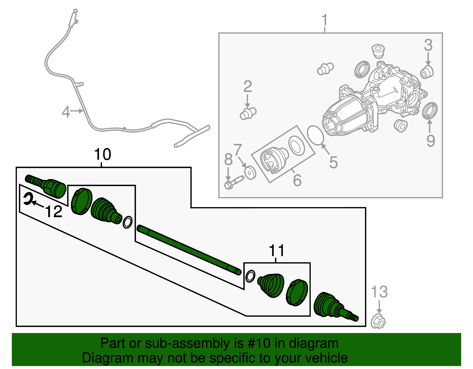 2015-2019 Lincoln MKC Axle Assembly EJ7Z-4K138-E | TascaParts.com