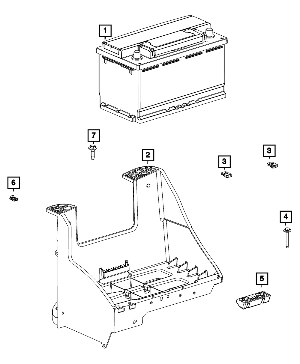 2019-2025 Ram Battery Tray 68350658AC | Prestige CDJR Parts