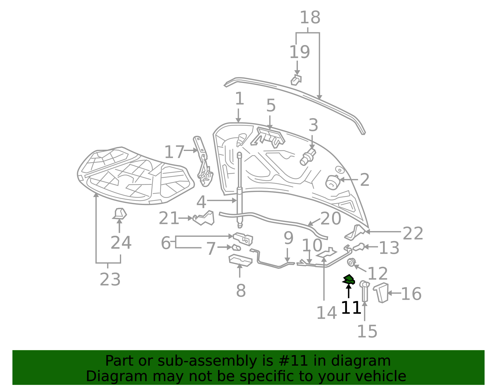 1T0-823-567 - Release Cable Clip 2006-2017 Volkswagen | Wolfsburg Parts ...