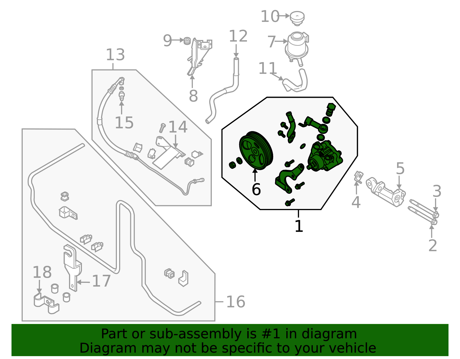 2020-2023 Nissan Frontier Power Steering Pump 49110-9BT1A | Team Nissan ...