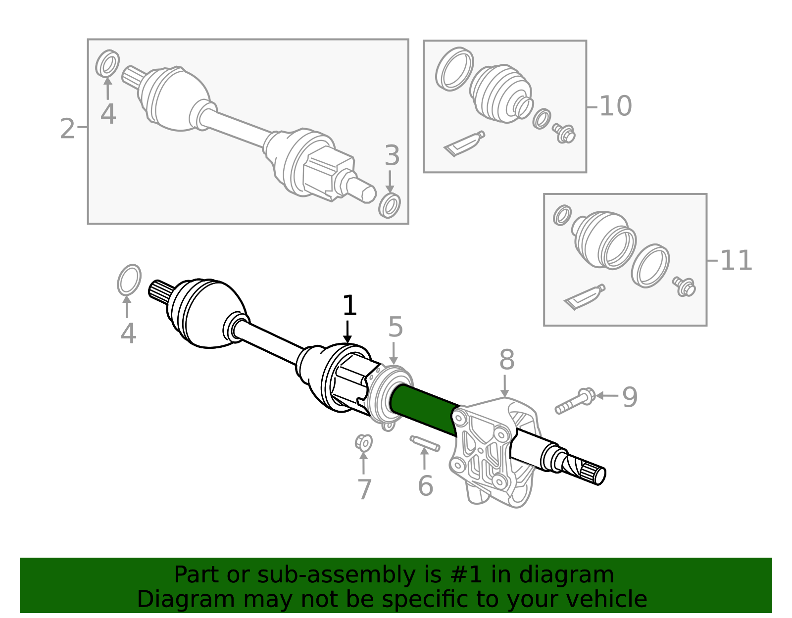 2017-2021 Volvo Axle Assembly 36011780 | OEM Parts Online