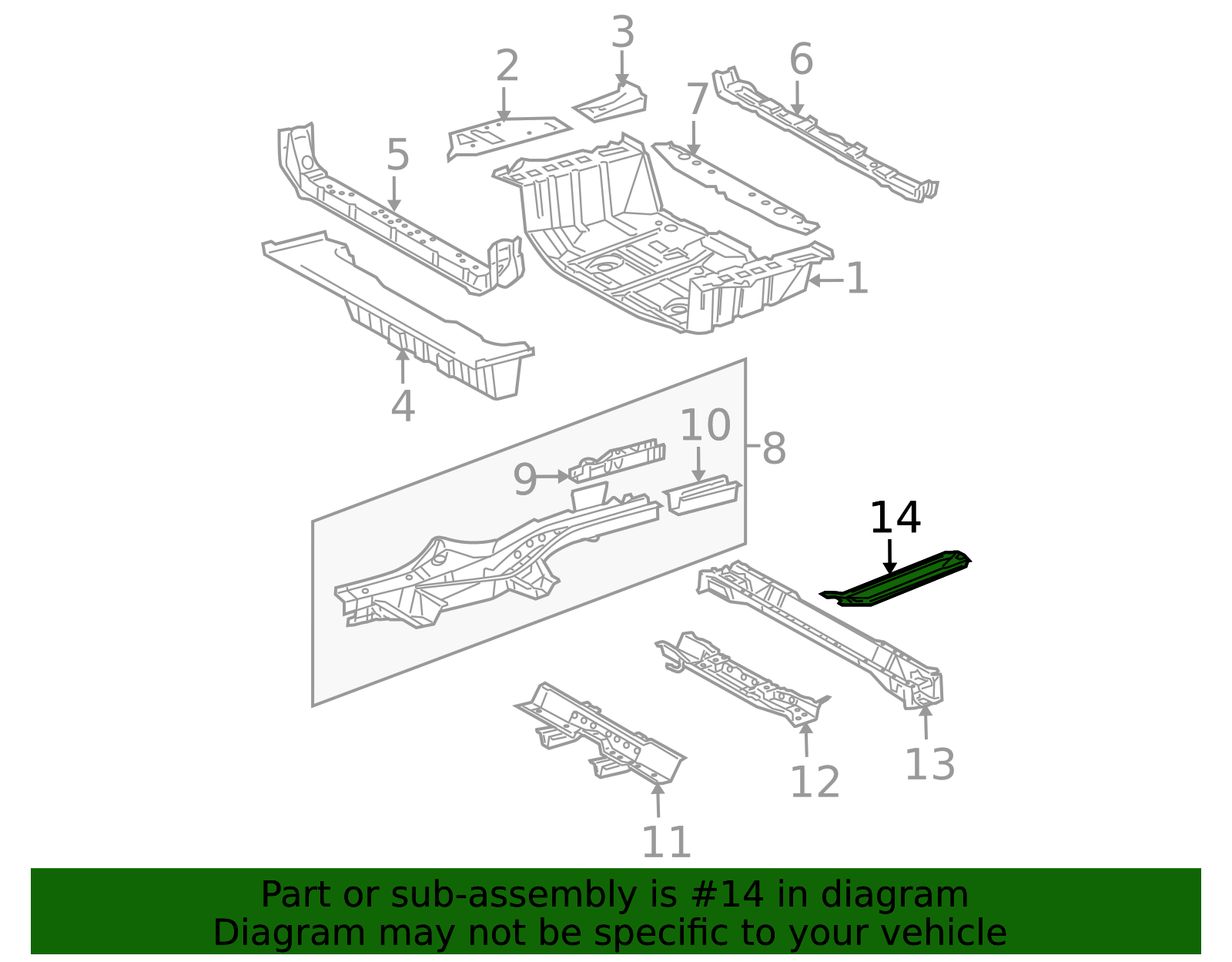 58309-0R011 - Rear Reinforced - 2006-2012 Toyota RAV4 | Nucar Toyota Parts