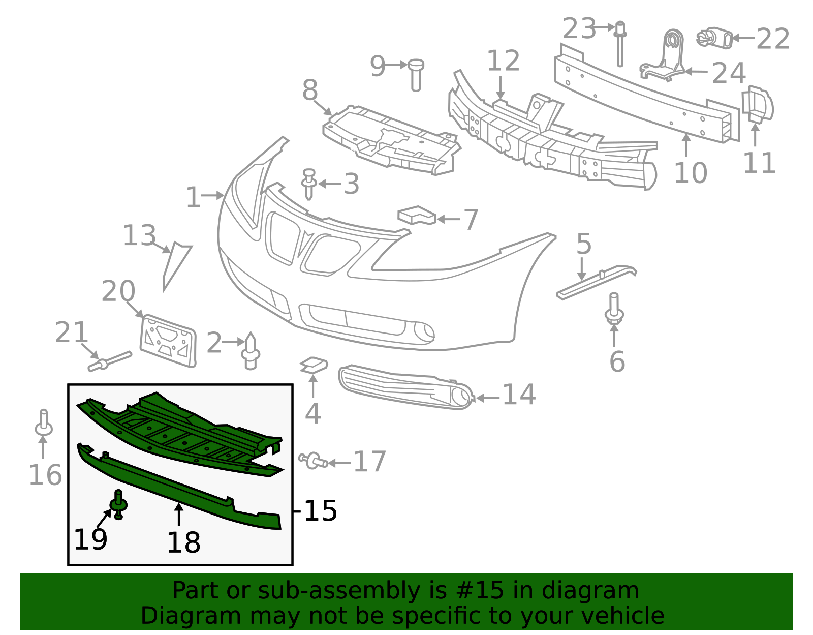 2005-2009 Pontiac G6 Engine Splash Shield with Air Deflector, Bolts ...