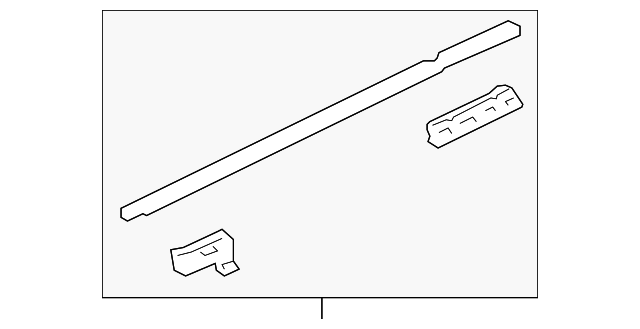 72910-SHJ-A01 - Molding Assembly R Rear Door - 2005-2007 Honda Odyssey ...