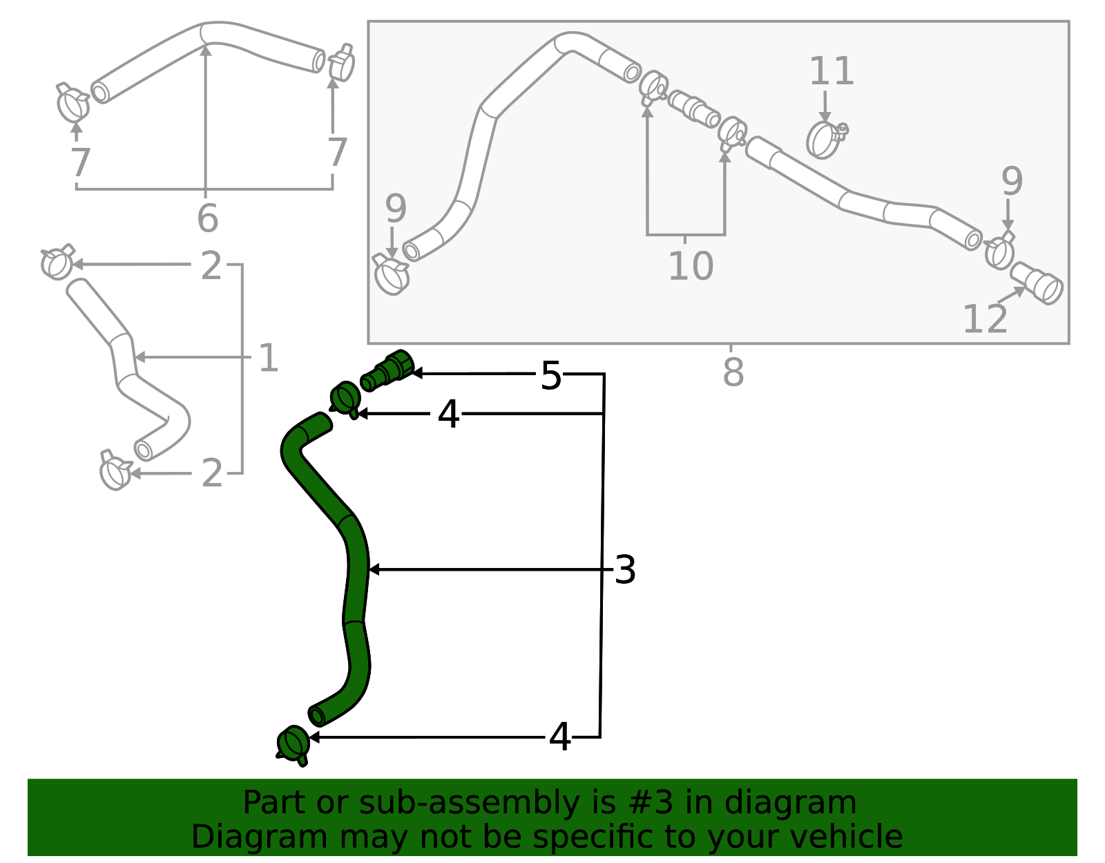 2023-2025 Genesis Electrified G80 Lower Hose 25415-JI500 | MotorMotor