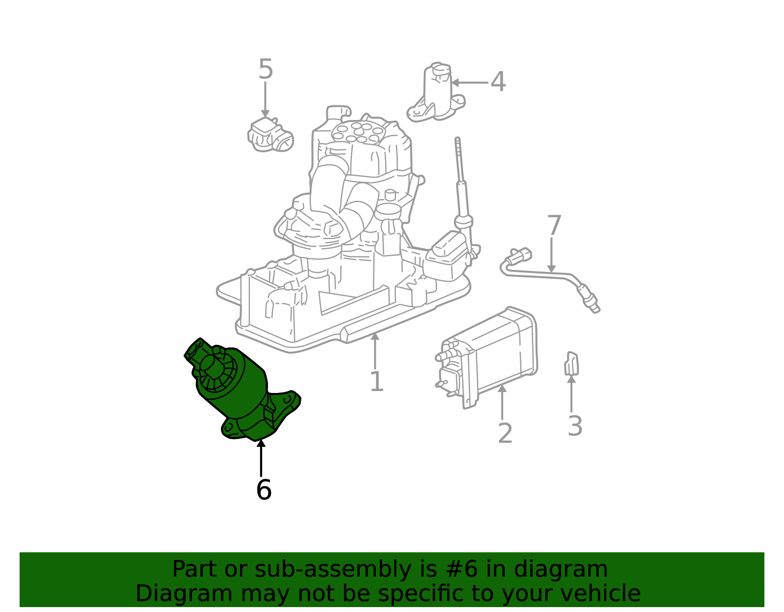 98025695 - 2006-2010 GM - Exhaust Gas Recirculation (EGR) Valve ...