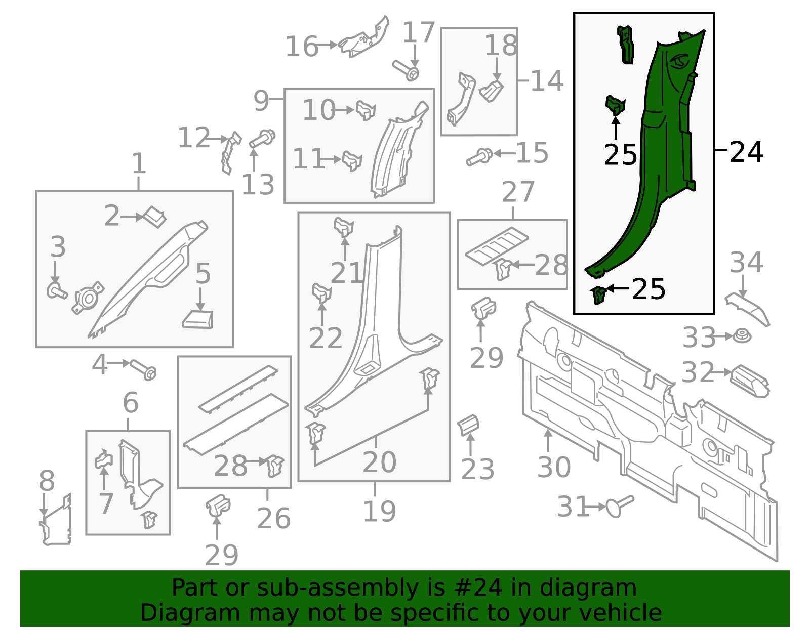 C-Pillar Trim Panel - Interior Fit, OEM Look | AutoNation Parts