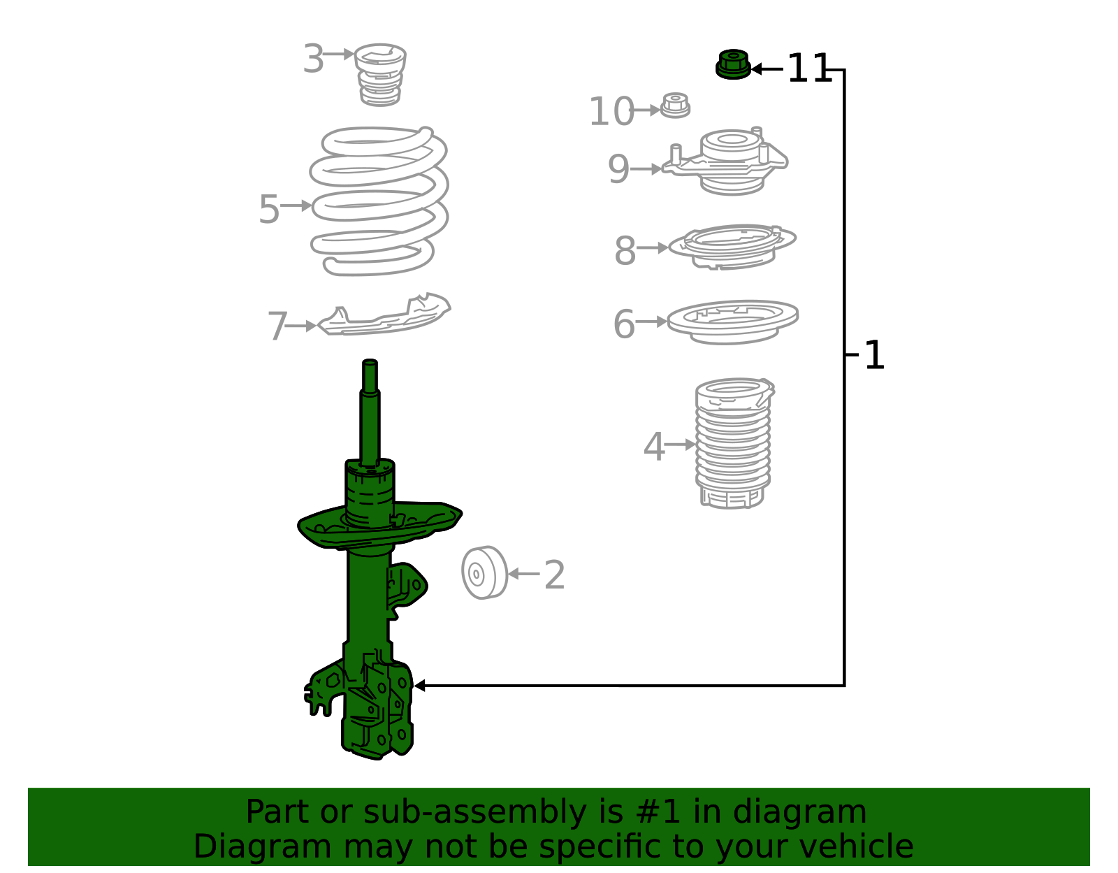 2019-2021 Toyota Avalon Strut,Absorber Assembly Set S 48520-8Z202 ...