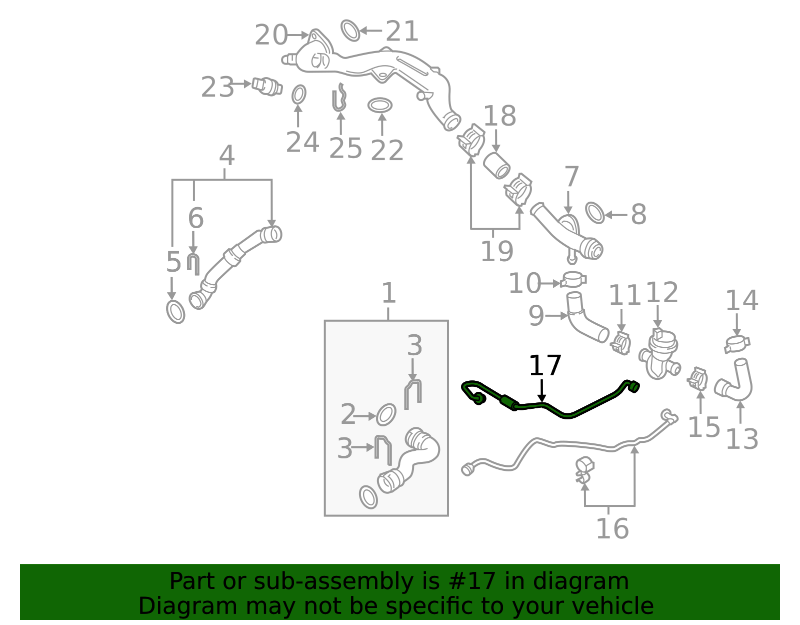 2015-2018 Audi A8 Quattro Overflow Hose 4H0-121-081-BL | TascaParts.com