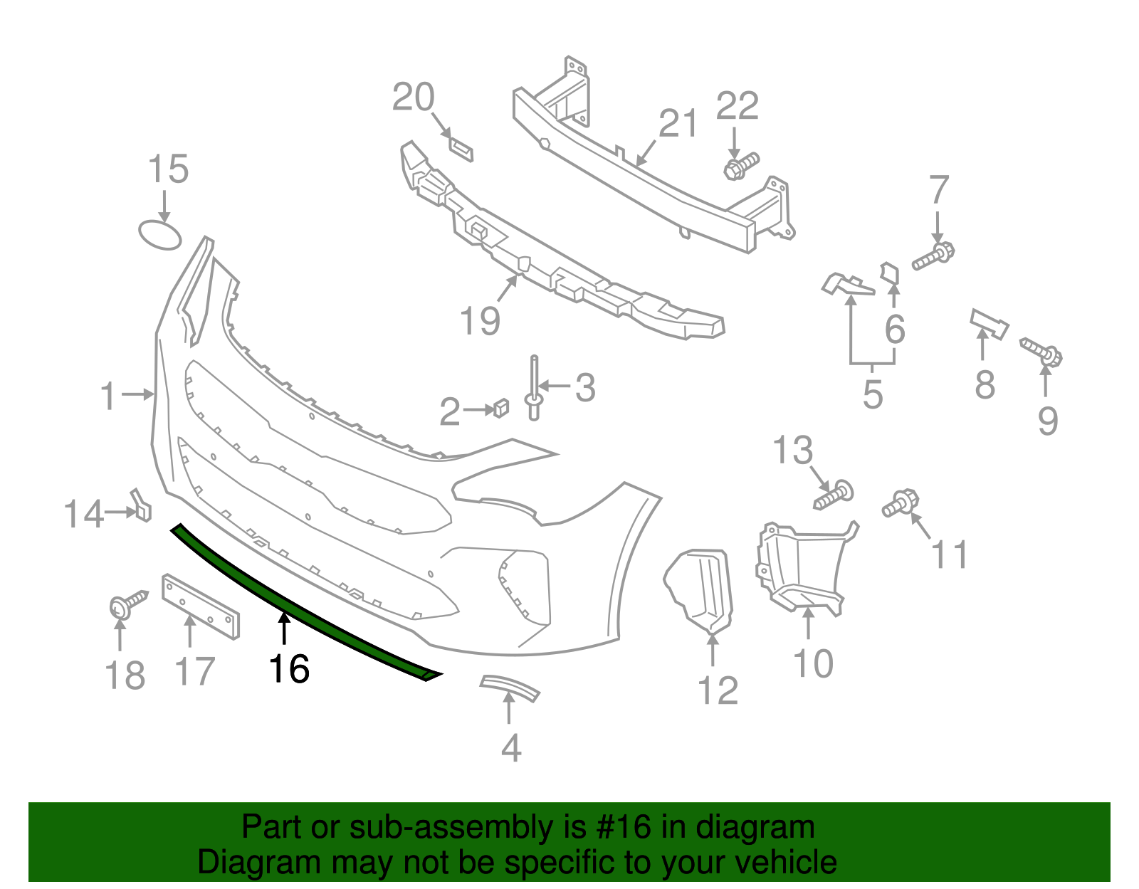 86590-J5600 - Kia Lower Molding 2018-2023 Kia Stinger | Performance ...