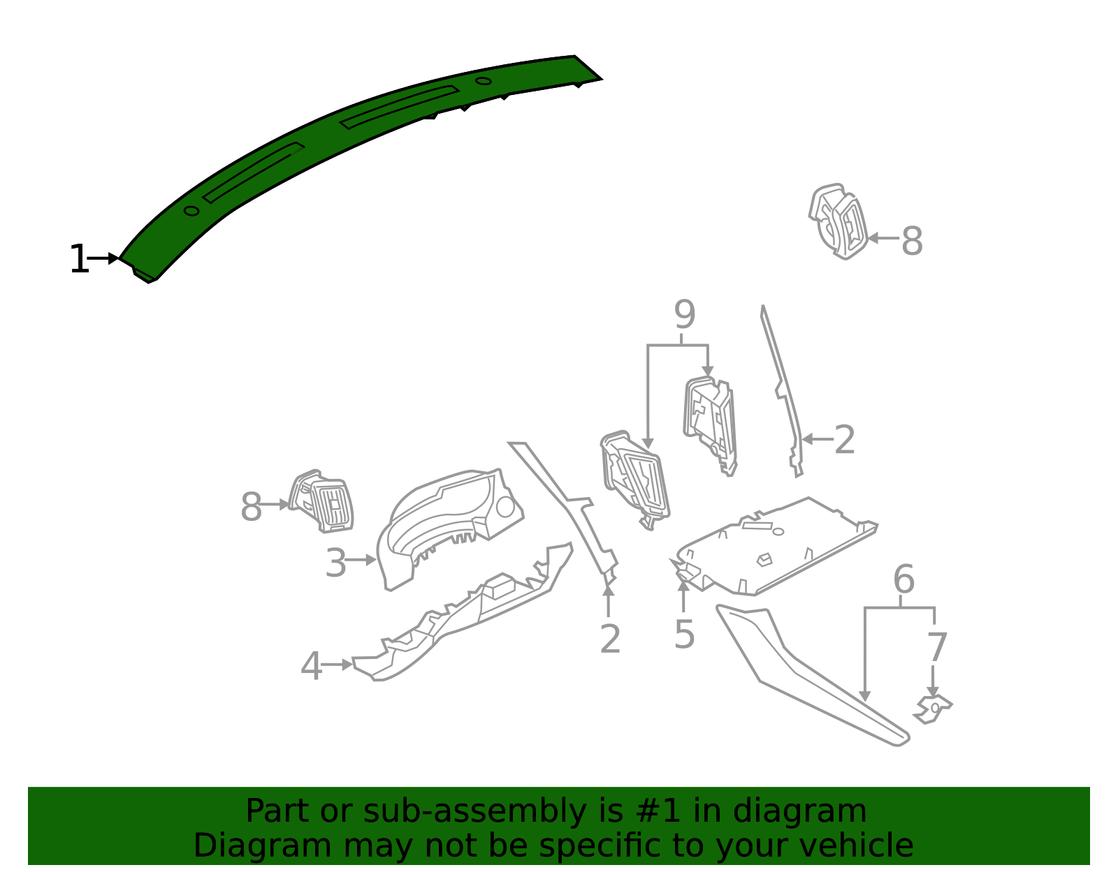 28176-4GA0C - Dashboard Air Vent Trim 2014-2022 INFINITI | Official ...