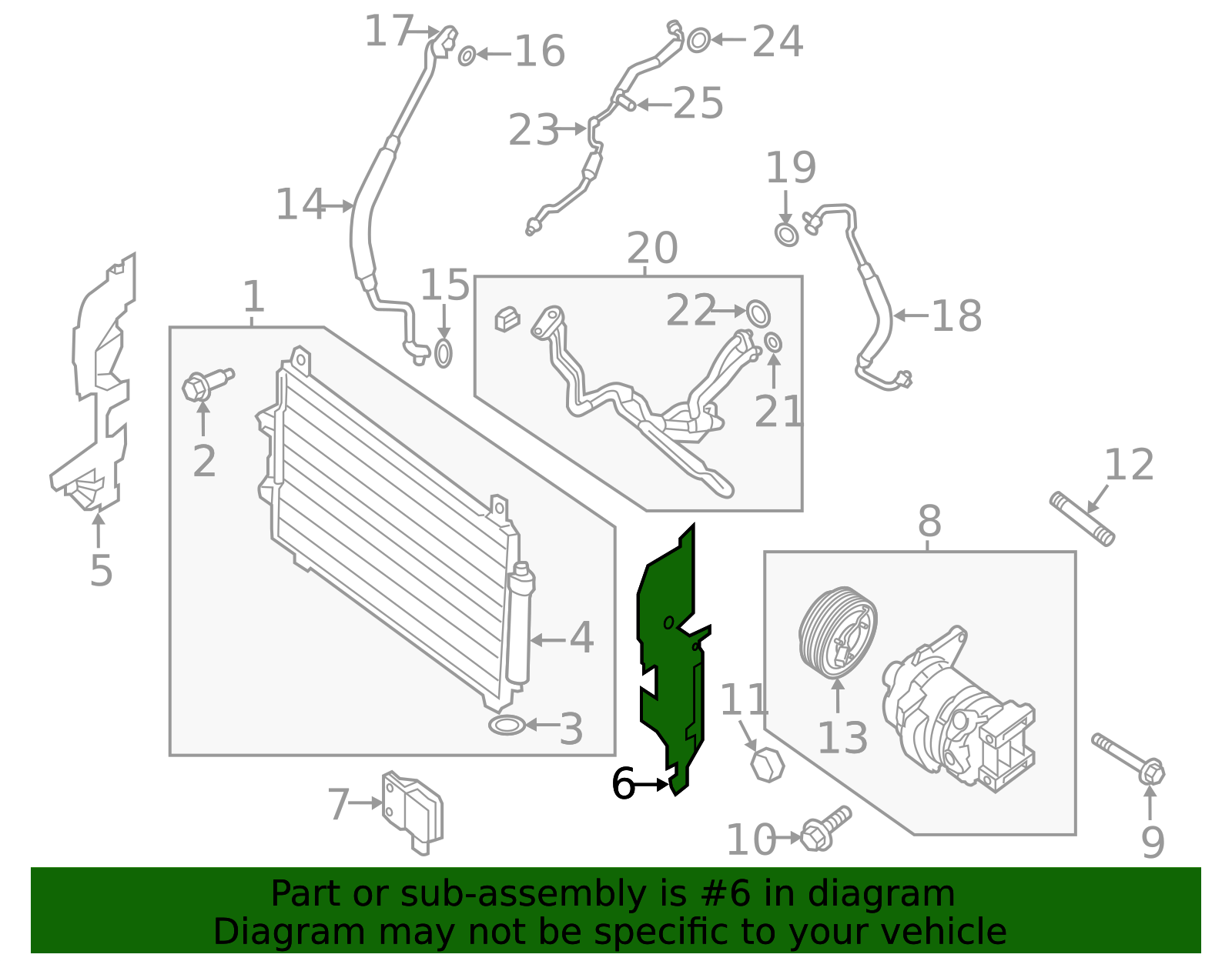 A/C Condenser Seal 92185-9PF0A | Bill Kay Nissan Parts