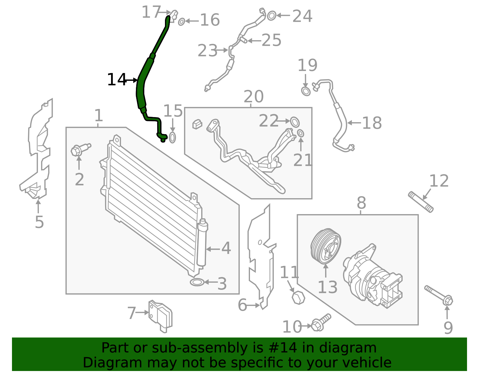 2013-2016 Nissan Pathfinder Return Hose 92480-3JA0A | My Nissan Part