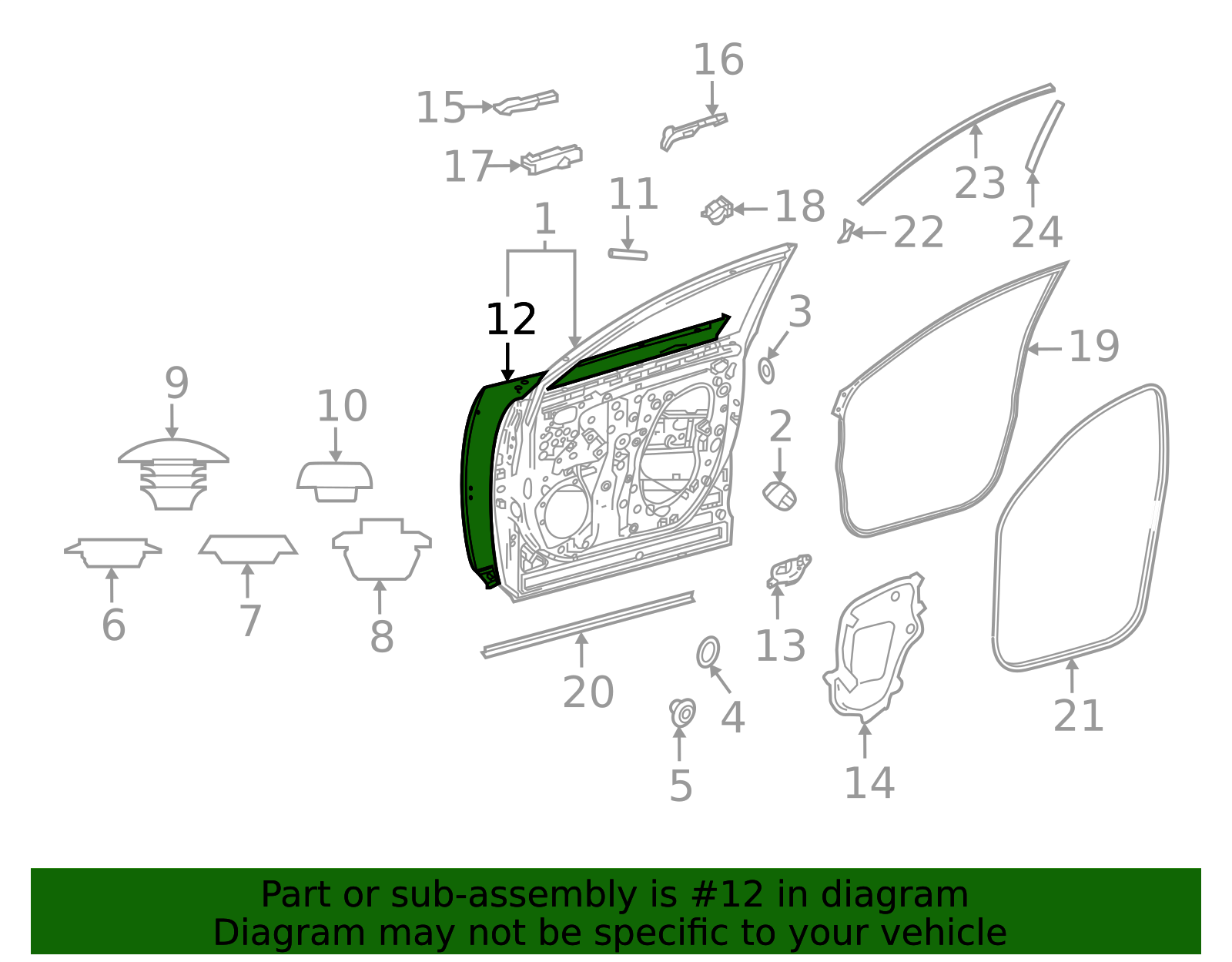 67111-F6010 - Outer Panel For 2022-2025 Lexus | Lexus OE Parts