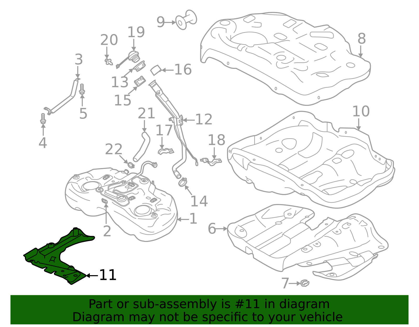 2019-2023 Subaru Crosstrek Protector 42045FL120 | Subaru Parts Guys