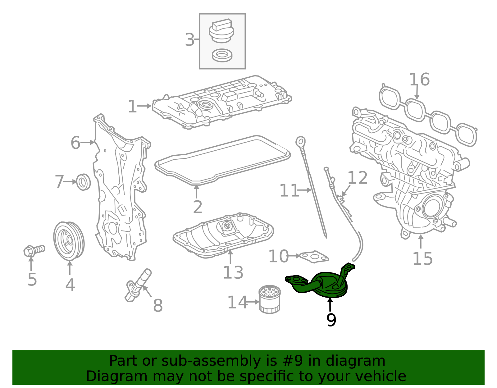 2000-2019 Toyota Engine Oil Pump Pickup Tube And Screen 15104-21022 ...