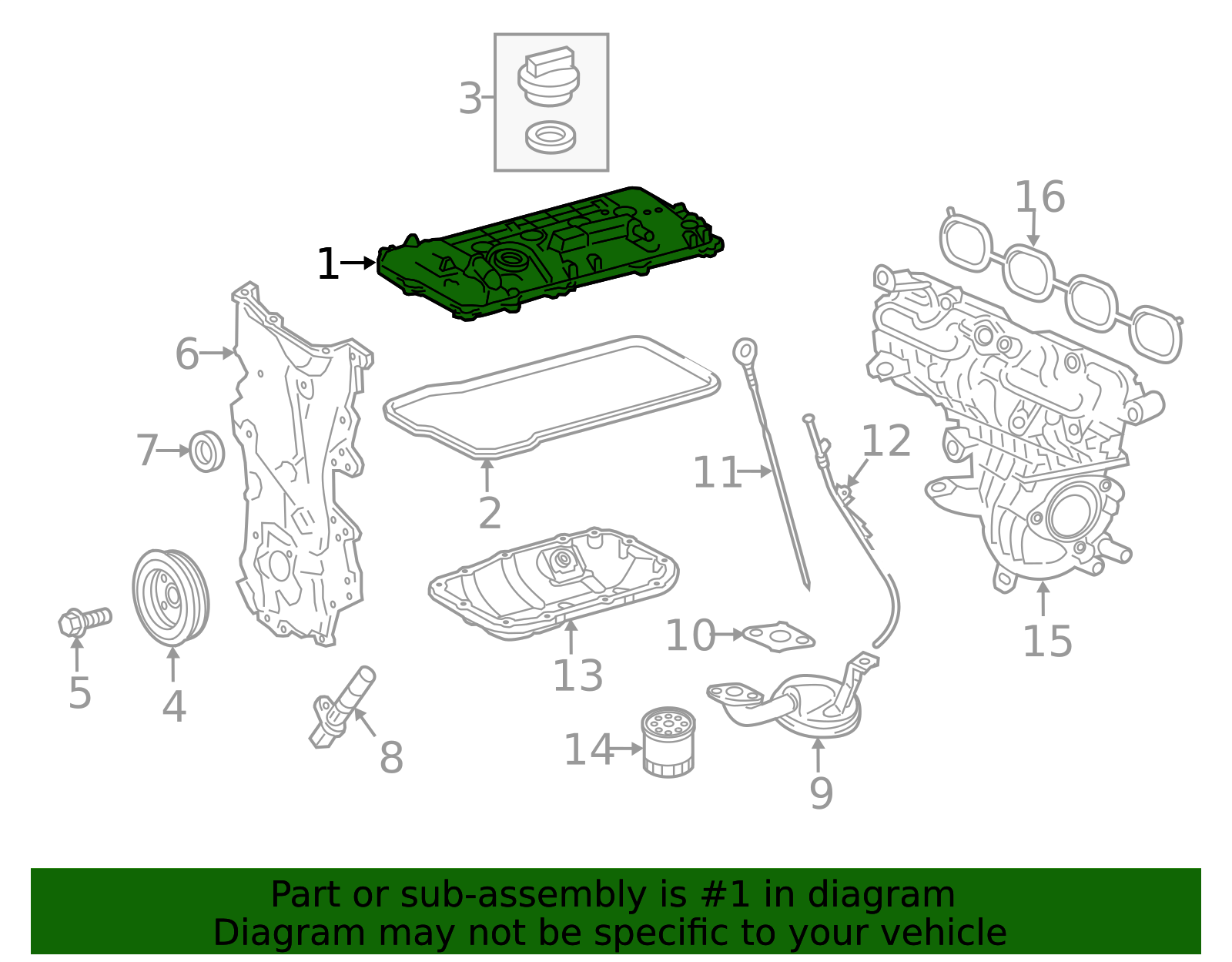 2012-2019 Toyota Prius C Valve Cover 11201-21080 | MotorMotor