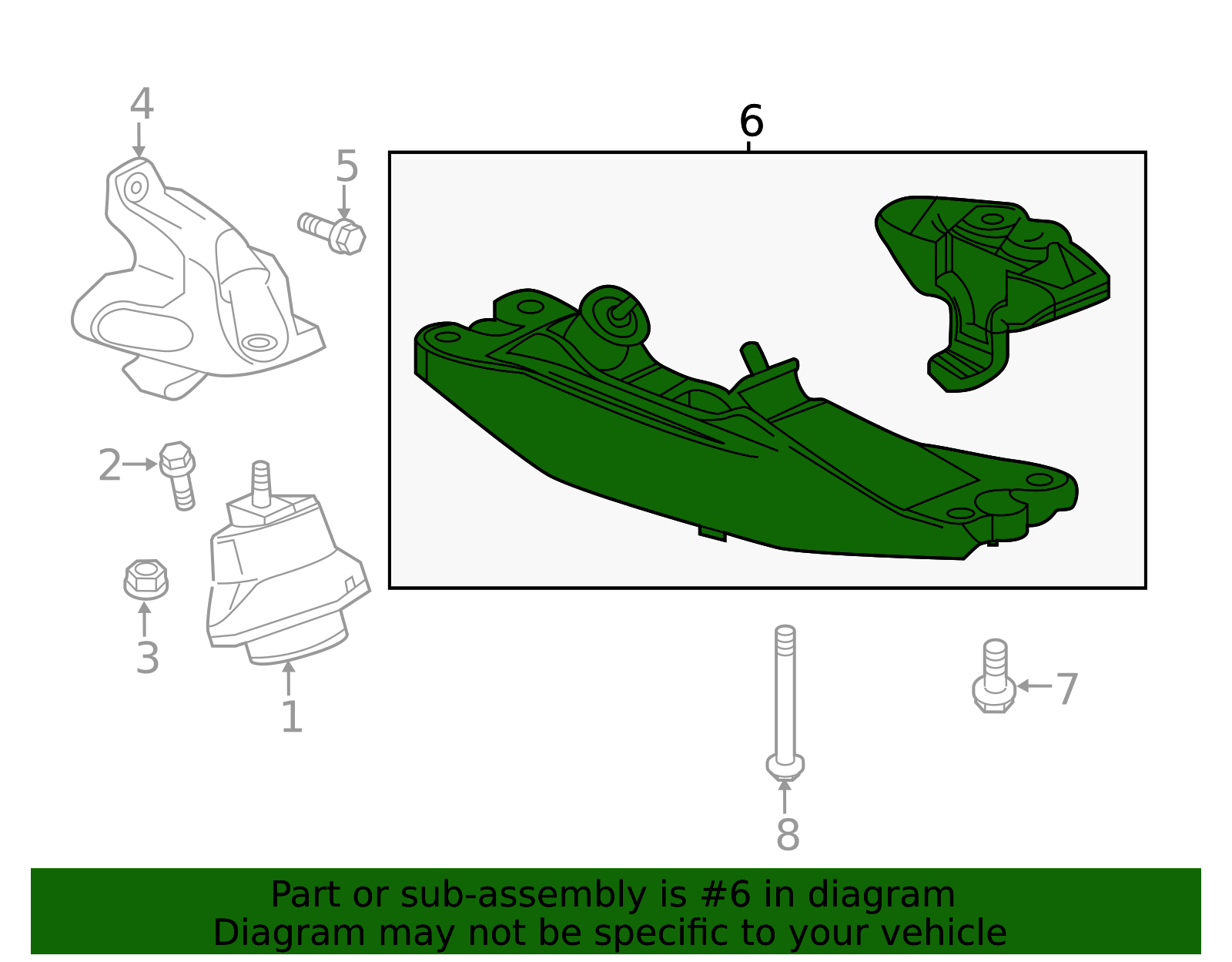 84119719 - High-Quality Transmission Mount for 2016-2024 GM ...