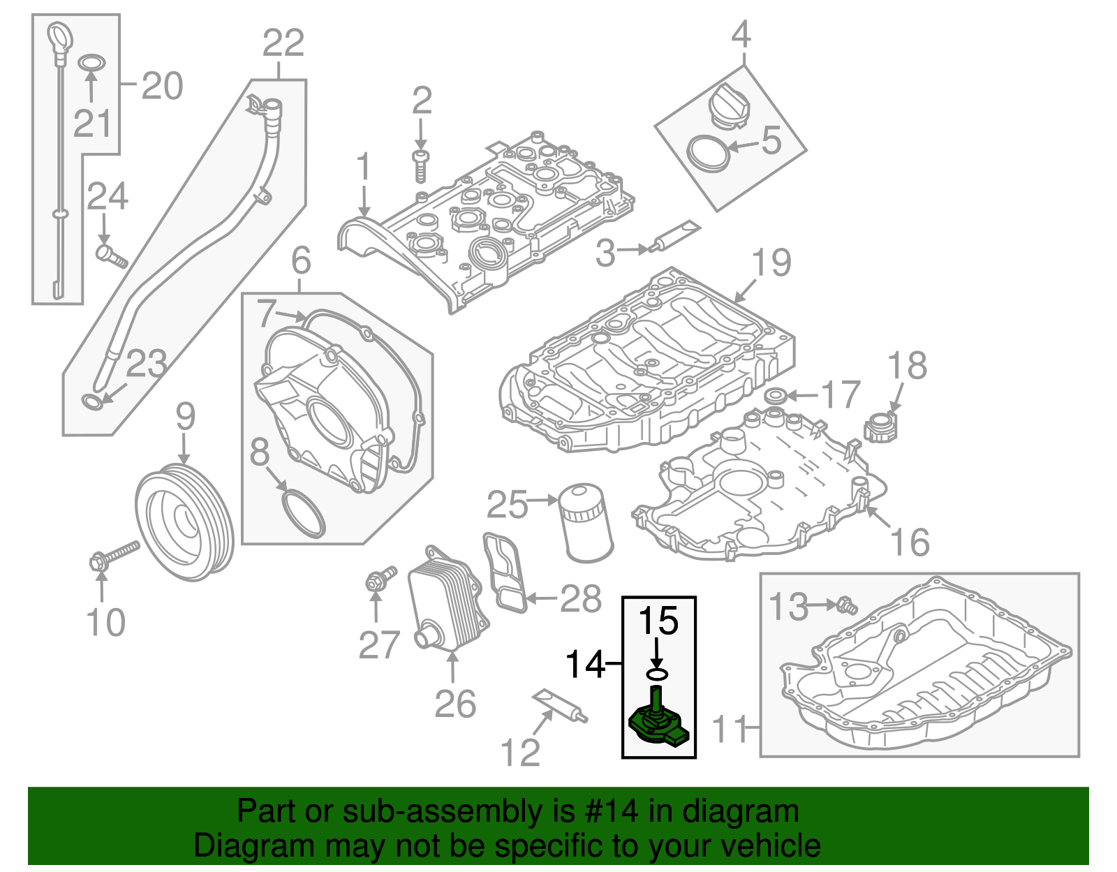 03C-907-660-T - Level Sensor 2010-2015 Audi | Audi OEM Parts