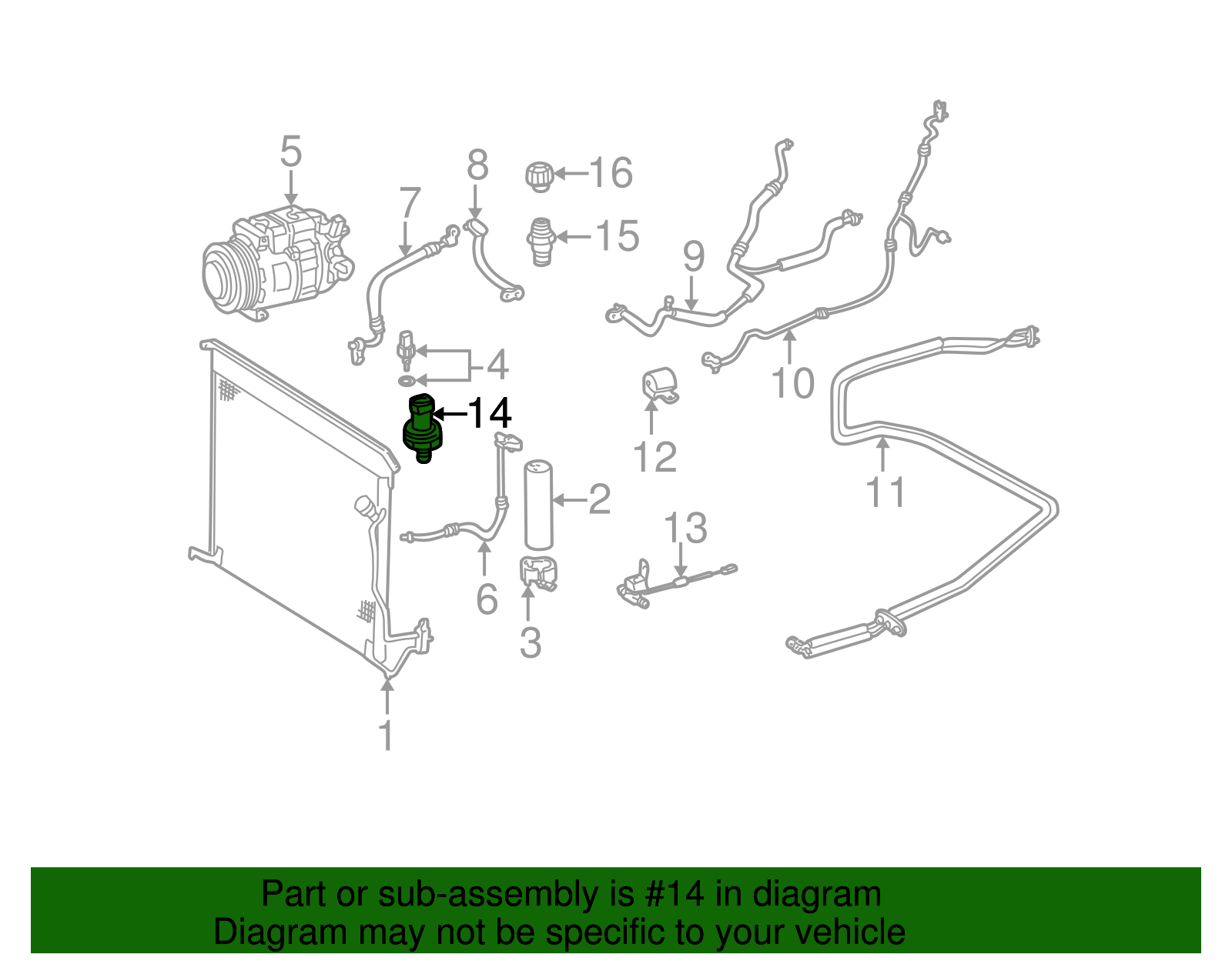 210-830-00-72-64 - Temperature Sensor 1996-2006 Mercedes-Benz ...