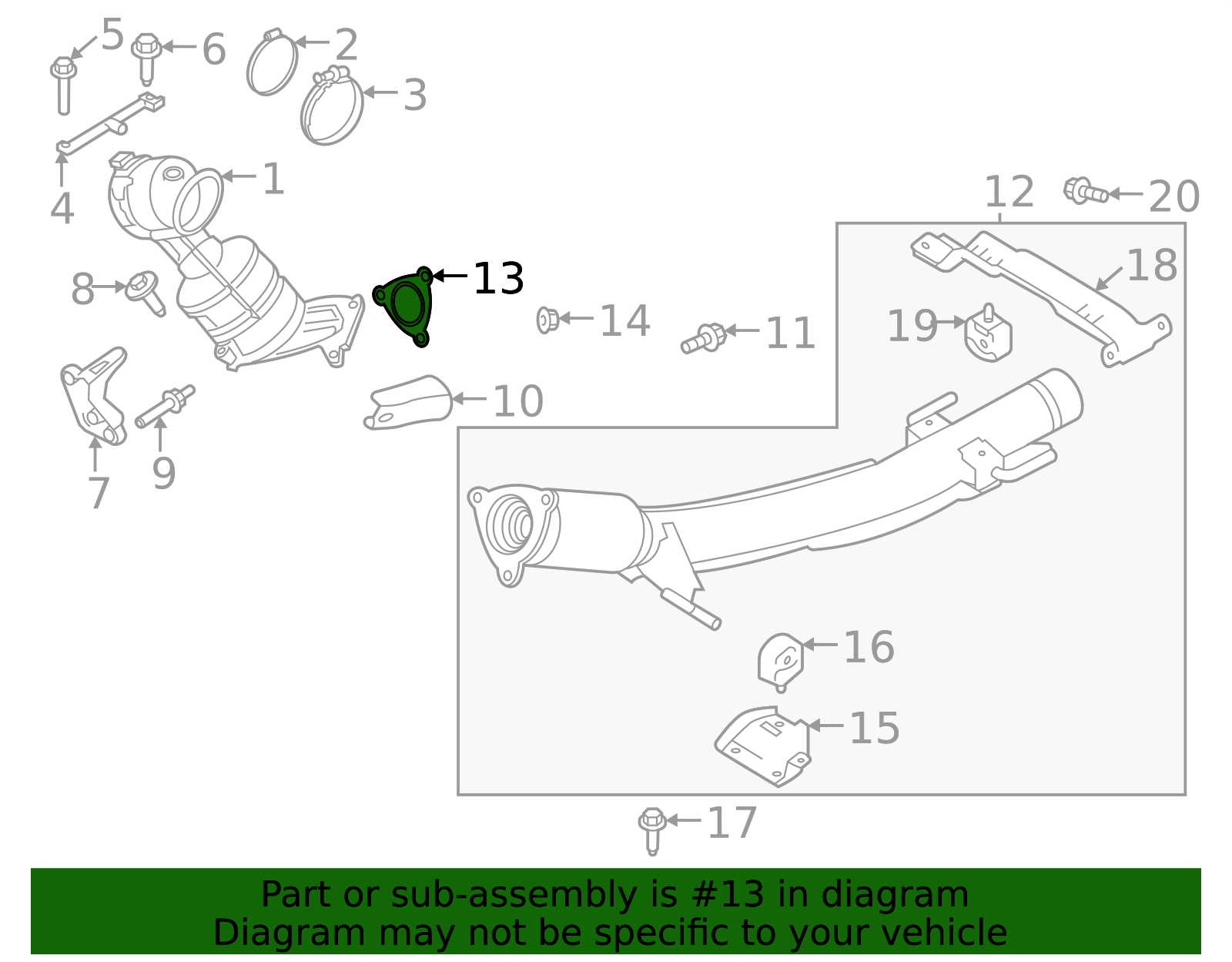 2012-2024 Land Rover Gasket LR094164 | JaguarParts.com