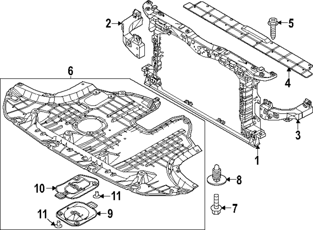 64127-AT000 - Reinforced Assembly 2023-2025 Kia | Kia.Parts Store